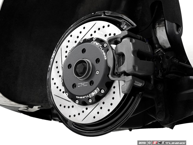 ECS - 000036ECS02AKT - Rear Cross-Drilled & Slotted 2-Piece Semi-Floating Brake Rotors - Pair ...