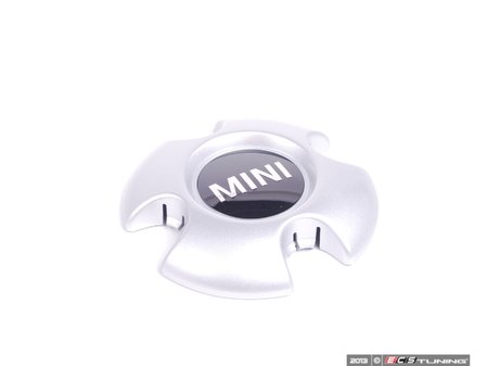 Genuine MINI - 36136862440 - Center Cap With MINI Logo In Wider Silver ...