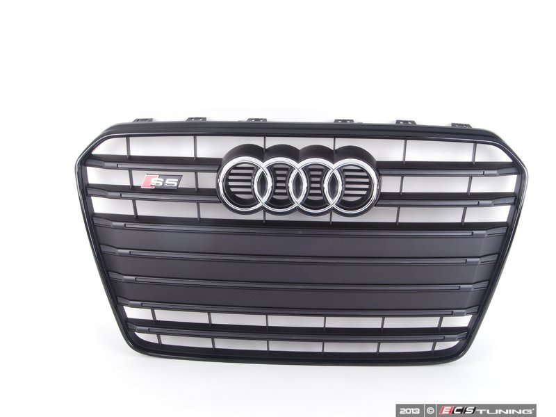 Genuine Volkswagen Audi - 8T0853651PVMZ - S5 Front Grille - Satin Black ...