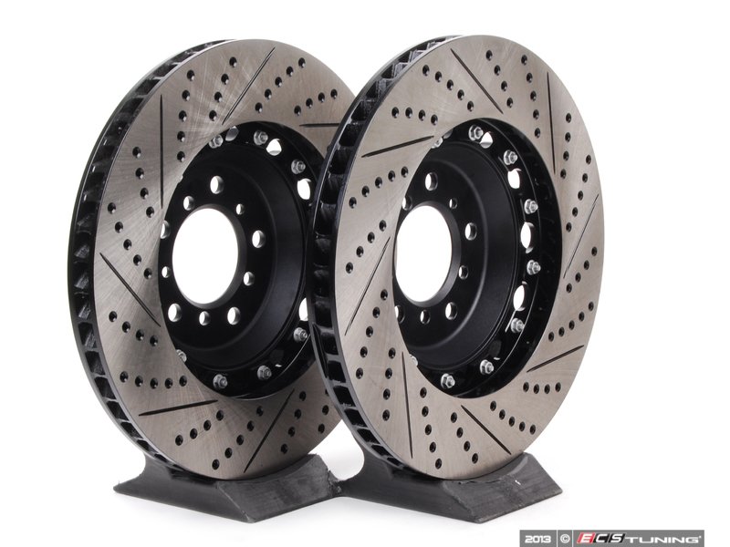 ECS - 001004ECS01AKT - 2-Piece Lightweight Front Brake Rotors - Pair ...