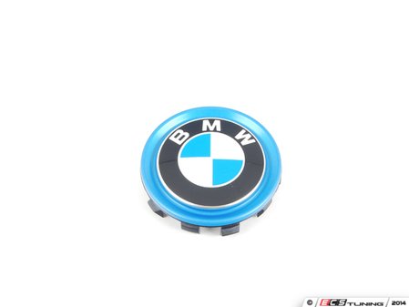 Genuine BMW - 36136852052 - Wheel Center Cap With Blue Ring - Priced ...