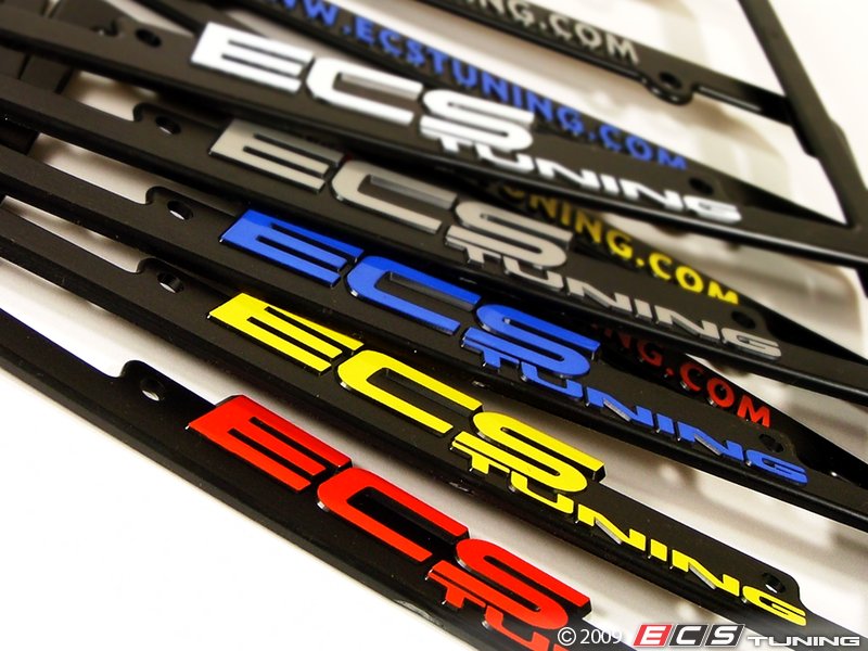 ECS - ECS-LP-FRAME-WHT - ECS Tuning License Plate Frame - White