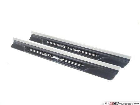 Genuine BMW - 51477893601KT - Door Sill Kit With "BMW Individual" Insignia