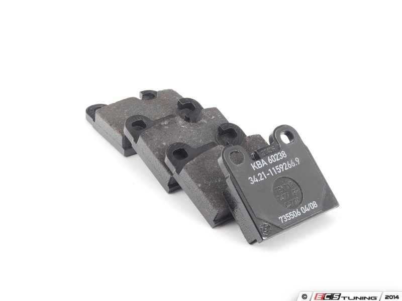 Genuine BMW - 34211159265 - Rear Brake Pad Set (34-21-1-159-265)