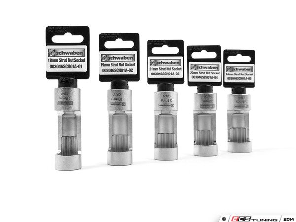 Schwaben - 003046SCHKT - Strut Nut Socket Set - 5 Piece