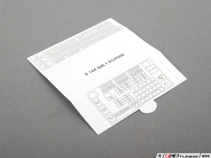 Genuine BMW - 61149144488 - MAP - (NO LONGER AVAILABLE) (61-14-9-144-488)