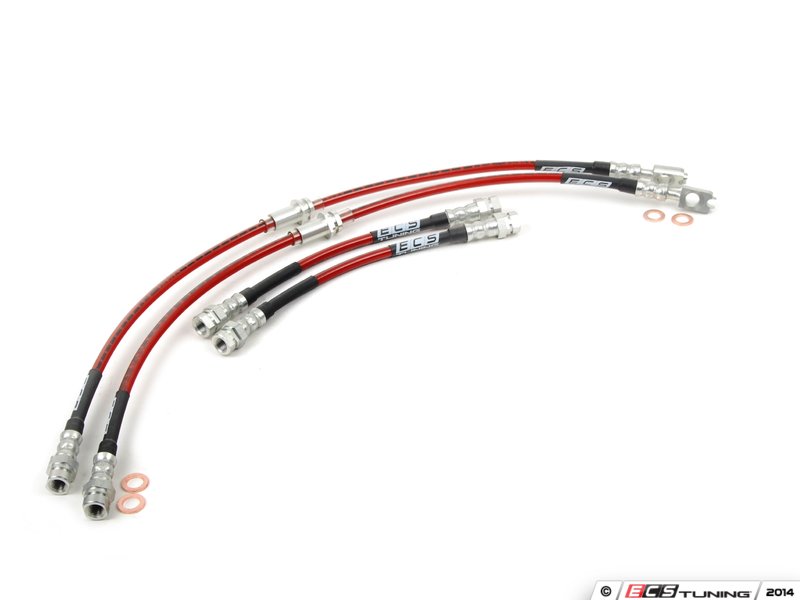 ECS - B6PASKIT - Exact-Fit Stainless Steel Brake Lines - Kit