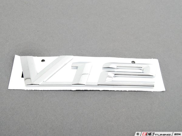 Genuine BMW - 51148175817 - V12 Emblem (51-14-8-175-817)