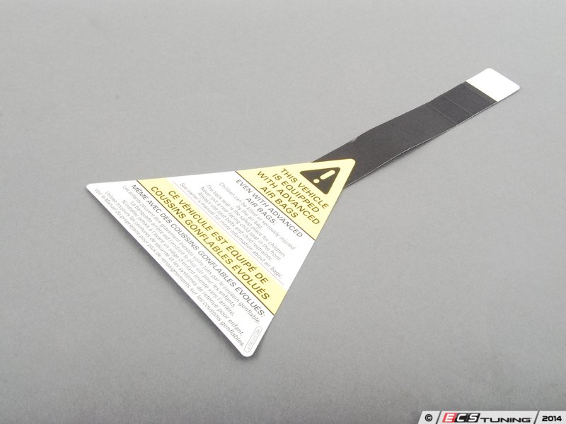 Genuine Volkswagen Audi - 8E0010352P - Airbag Warning Sticker (8E0 010 ...