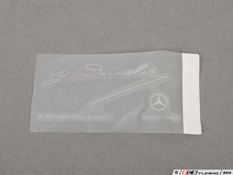Genuine Mercedes Benz - 0045847338 - "G. Daimler" Sticker