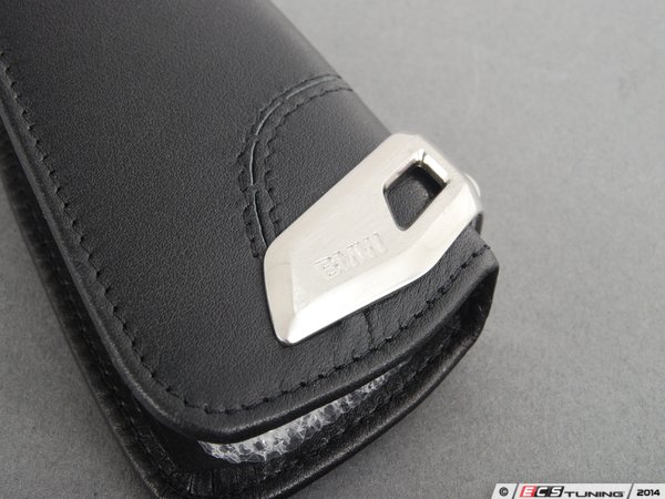 Genuine BMW - 82292344033 - Genuine BMW Black Key Case w/ Stainless ...
