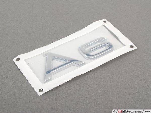 Genuine Volkswagen Audi - 4B0853741C2ZZ - 'A6' Emblem - Chrome (4B0 853 ...