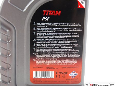 Fuchs - Q1460001 - Power Steering Fluid - Priced Each - (NO LONGER ...