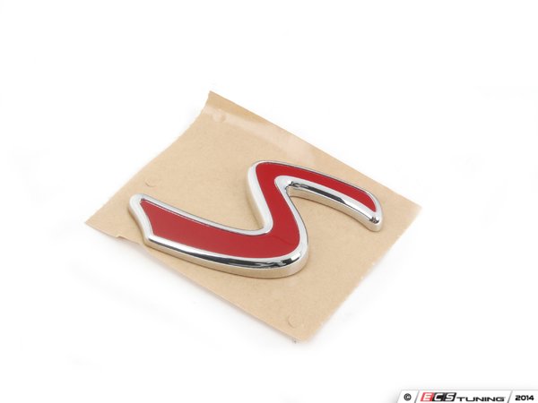 Genuine MINI - 51137414340 - S Grille Badge emblem (51-13-7-414-340)