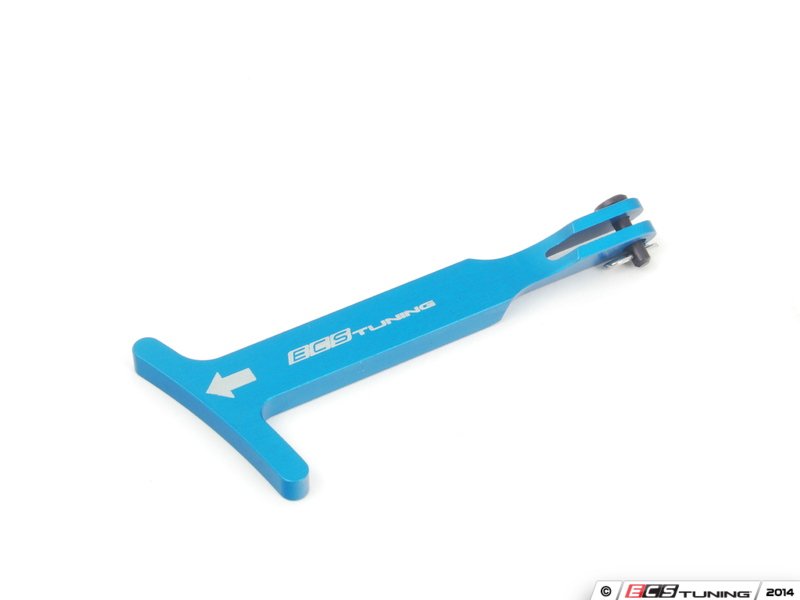 ECS - 4200ECS01A-04 - Billet Aluminum Hood Pull Release Rod - Blue ...