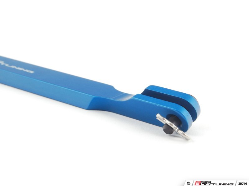 ECS - 4200ECS02A-04 - Billet Aluminum Hood Pull Release Rod - Blue Anodized