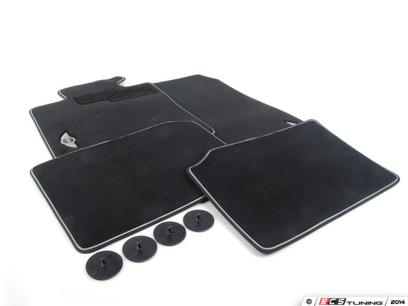 Genuine MINI - 51472239968 - MINI Emblem Logo Floor Mat Carpet Set ...