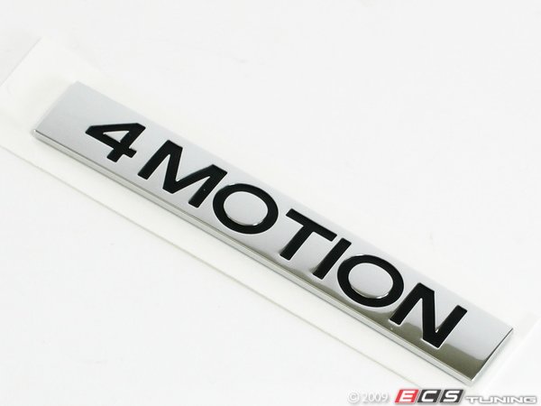 Genuine Volkswagen Audi - 3C0853675DFXC - "4-Motion" Emblem-Chrome ...