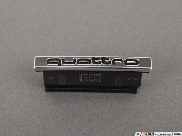 Genuine Volkswagen Audi - 8T0853736A2ZZ - 'Quattro' Grille Emblem ...