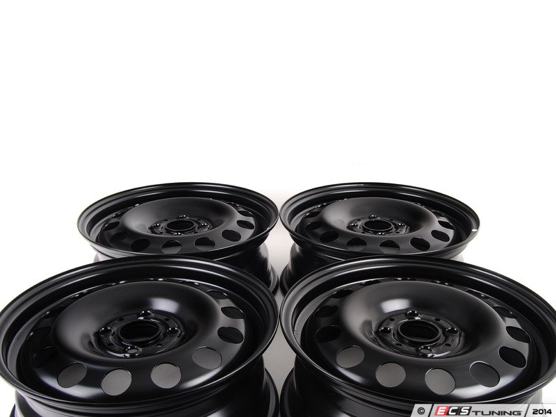 Genuine MINI - 36111511414KT - Steel Wheel Black - Set Of Four