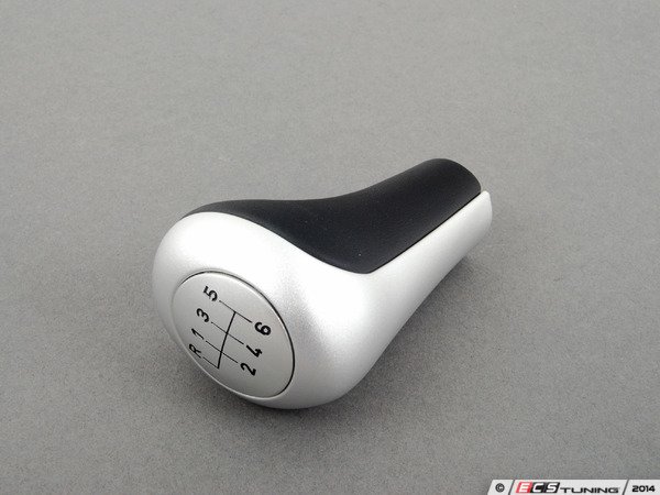 Genuine BMW - 25117504353 - Shift Knob - Black & Aluminum (25-11-7-504-353)