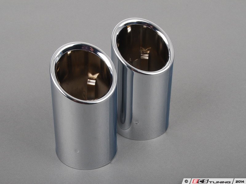 Genuine Volkswagen Audi - 5C1071910 - Exhuast tips - polished (5C1 071 910)