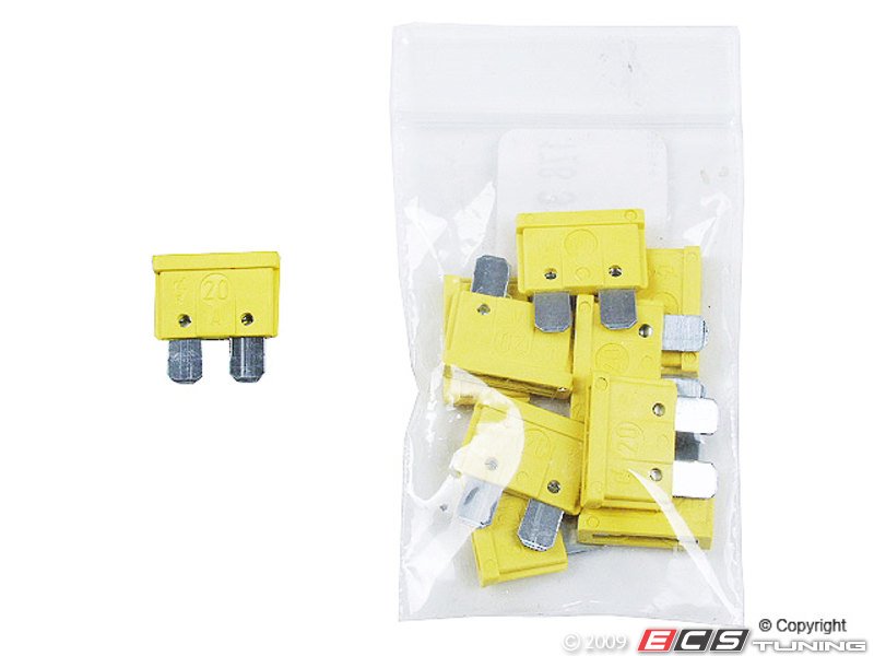 Flosser - AT020-10 - 20amp Standard Blade Style Fuse - Pack Of 10