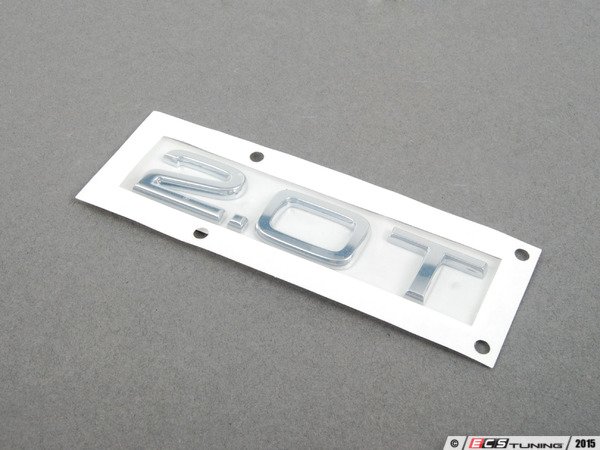 Genuine Volkswagen Audi - 8R0853743A2ZZ - '2.0T' Emblem - Chrome (8R0 ...