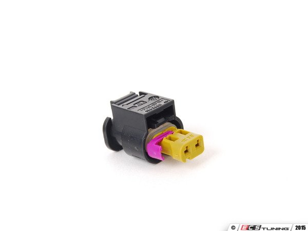 Genuine Volkswagen Audi - 07P973702 - Flat Connector, 2-Pin (07P 973 702)