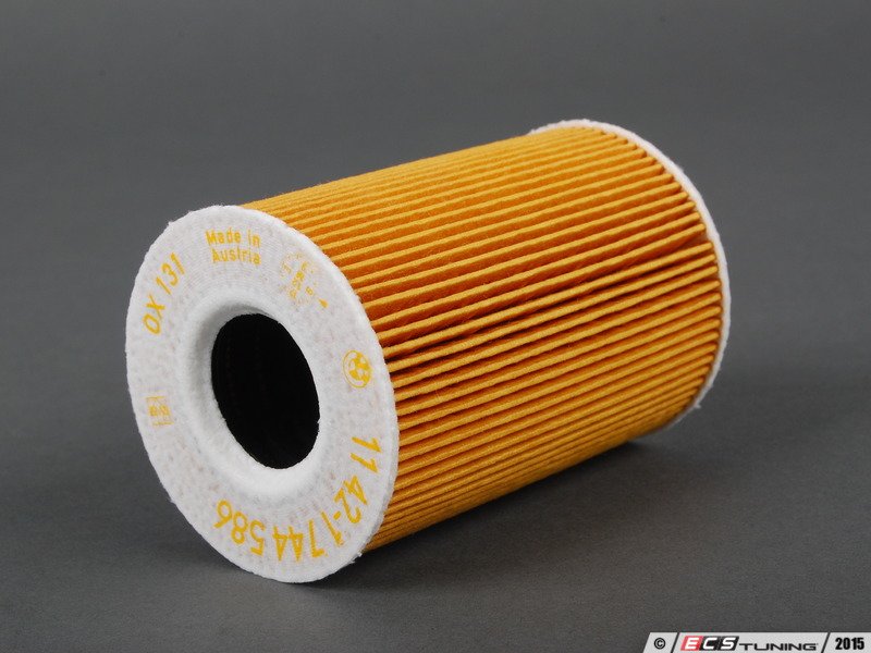 Genuine BMW - 11421744586 - Oil Filter (11-42-1-744-586)