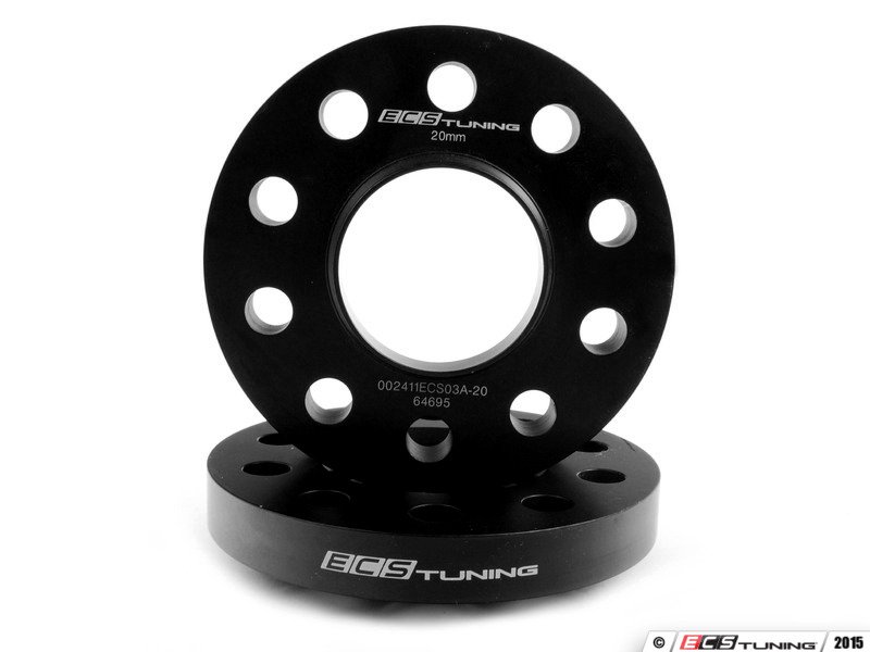 ECS - 006169ECS01KT1 - RS7 Wheel Spacer Flush Fit Kit - Black Bolts