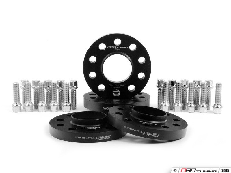 ECS - 006169ECS01KT - RS7 Wheel Spacer Flush Fit Kit - Polished Bolts