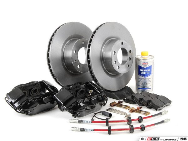 Assembled By ECS - 34111161177KT - OE 4 Piston Front Big Brake Kit (324x30)