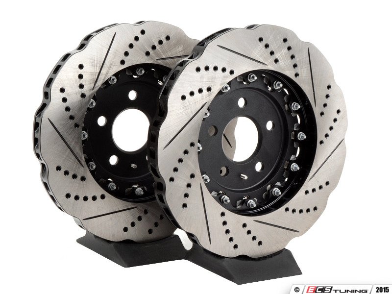 ECS - 003523ECS01A01KT - Front 2-Piece Tru-Float Scalloped Brake Rotors ...