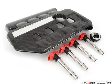 Assembled By ECS - 005243ECS04KT - Carbon Fiber Engine Cover Kit - Audi ...