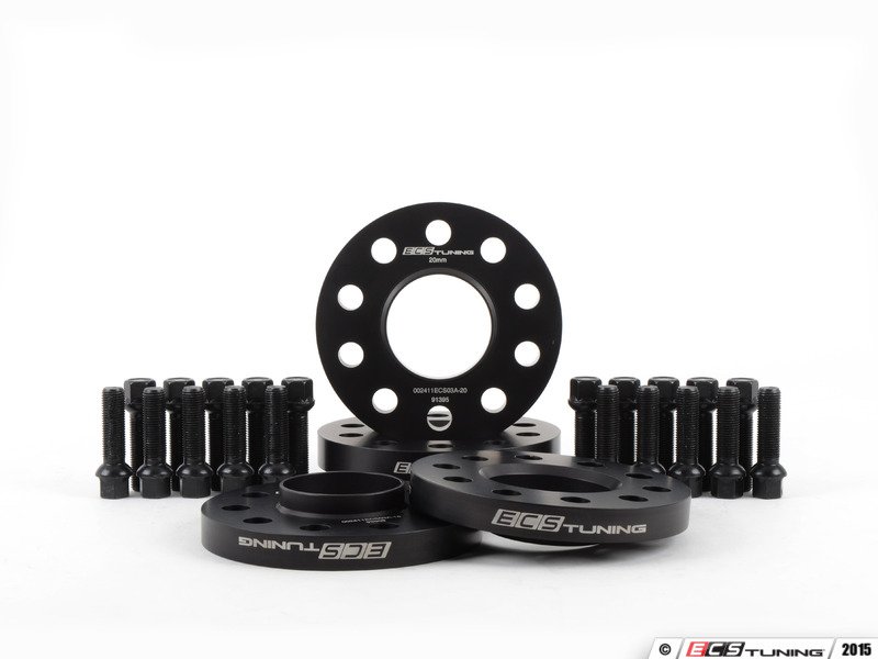 ECS - 006169ECS01KT1 - RS7 Wheel Spacer Flush Fit Kit - Black Bolts