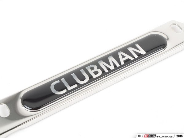 Genuine MINI - 80120440140 - MINI Clubman Logo License Plate Frame ...
