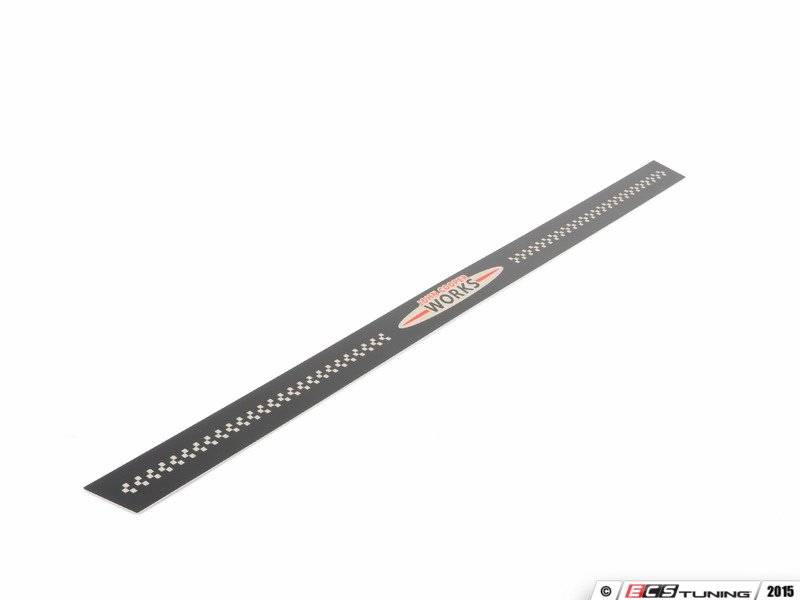 Genuine MINI - 51477406651 - JCW Black Metal Door Entry Strip ...