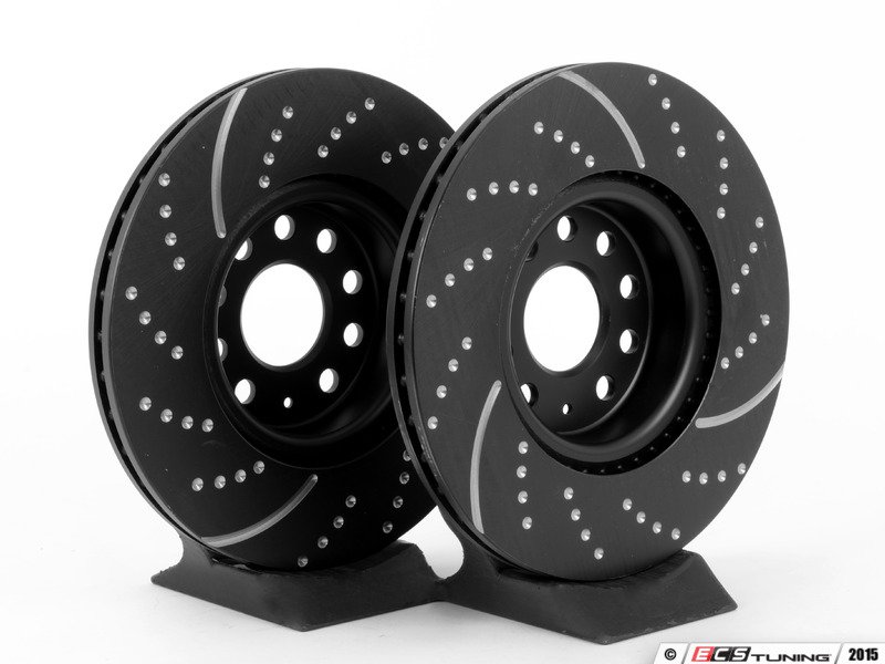 Assembled By ECS - 1k0615301aa1bKT - Front Brake Service Kit (312x25)