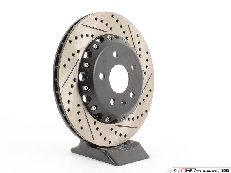 ECS - 000036ECS02A-01 - Rear Left Drilled And Slotted Two Piece Rotor