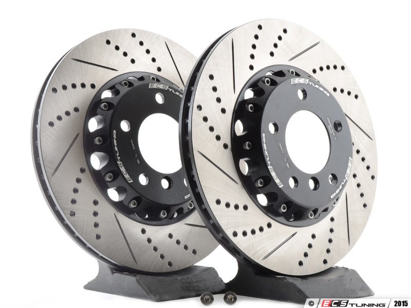 ECS - 003295ECS01KT - 2-Piece Lightweight Front Brake Rotors - Pair ...