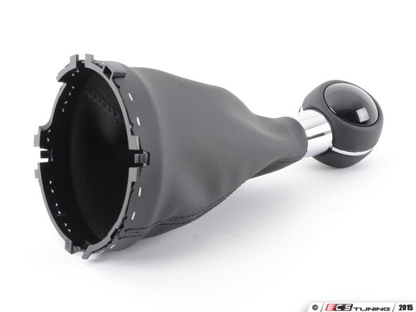 Genuine MINI - 25117641999 - Gear Shift Knob 6 Speed - Leather / Gloss ...