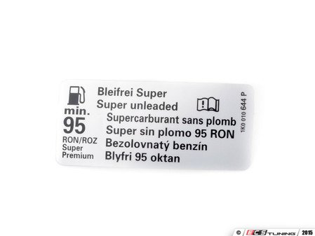 Genuine Volkswagen Audi - 1K0010644P - STICKER (1K0 010 644 P)