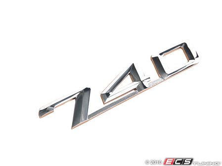 Genuine BMW - 51148139836 - "740" Emblem (51-14-8-139-836)