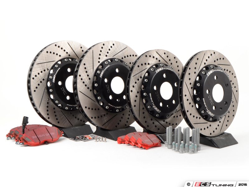 Assembled By ECS - 1K061530KT5 - Front & Rear Brake Service Kit (340x30 ...