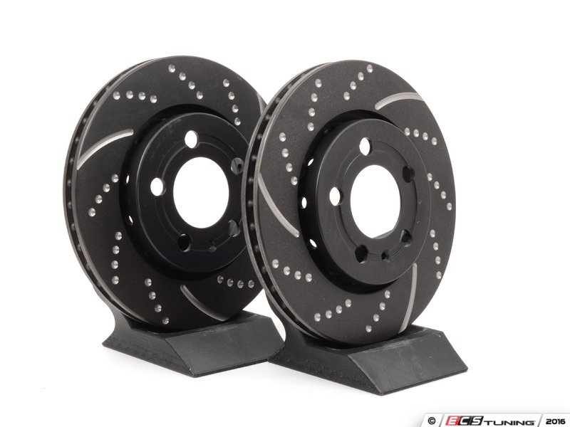 EBC - GD931 - Rear Dimpled & Slotted Brake Rotors - Pair (256x22)