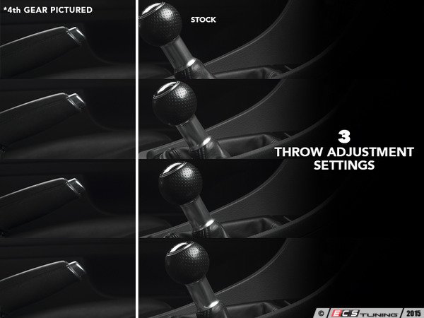 ECS - 009198ECS01 - Adjustable Short Throw Shifter - Audi B6/B7 A4/S4