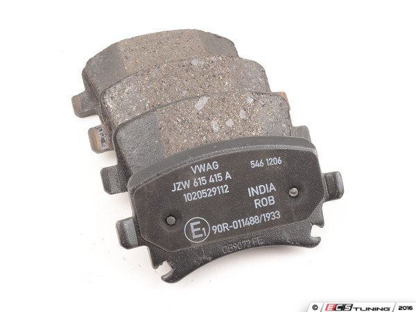Genuine Volkswagen Audi - JZW698451M - Economy Brake Pad Set - Rear ...