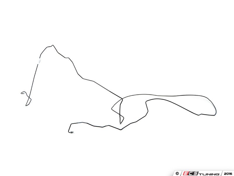 Genuine Volkswagen Audi - 8K0614726AC - Rear Brake Hard Line - Right ...