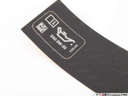 Genuine BMW - 71228655035 - LABEL "ENGINE OIL" (71-22-8-655-035)